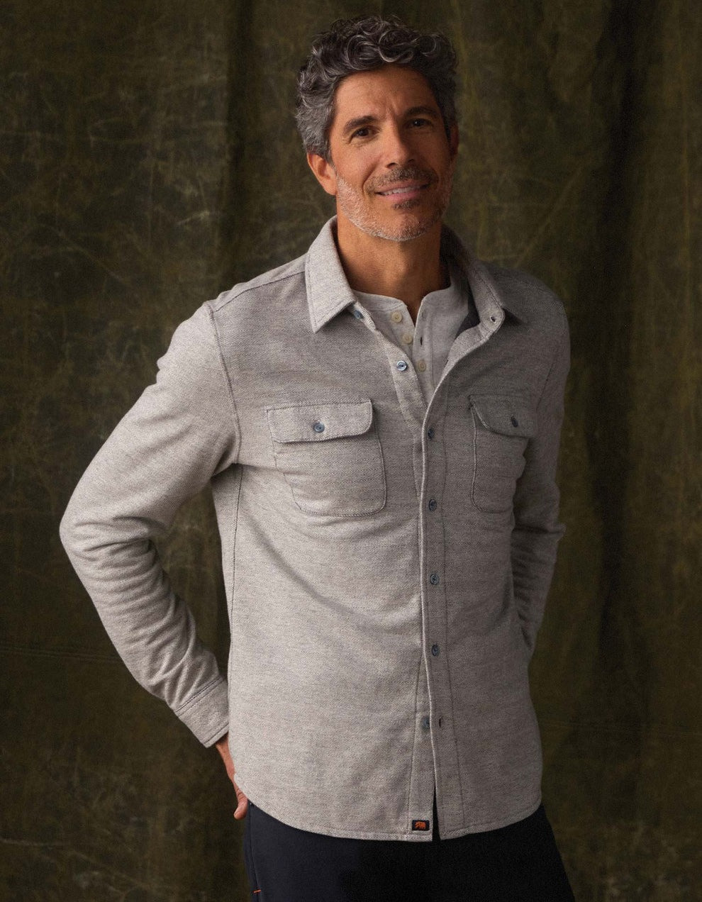 The Normal Brand Men's Textured Knit Longsleeve Shirt | TYLER'S