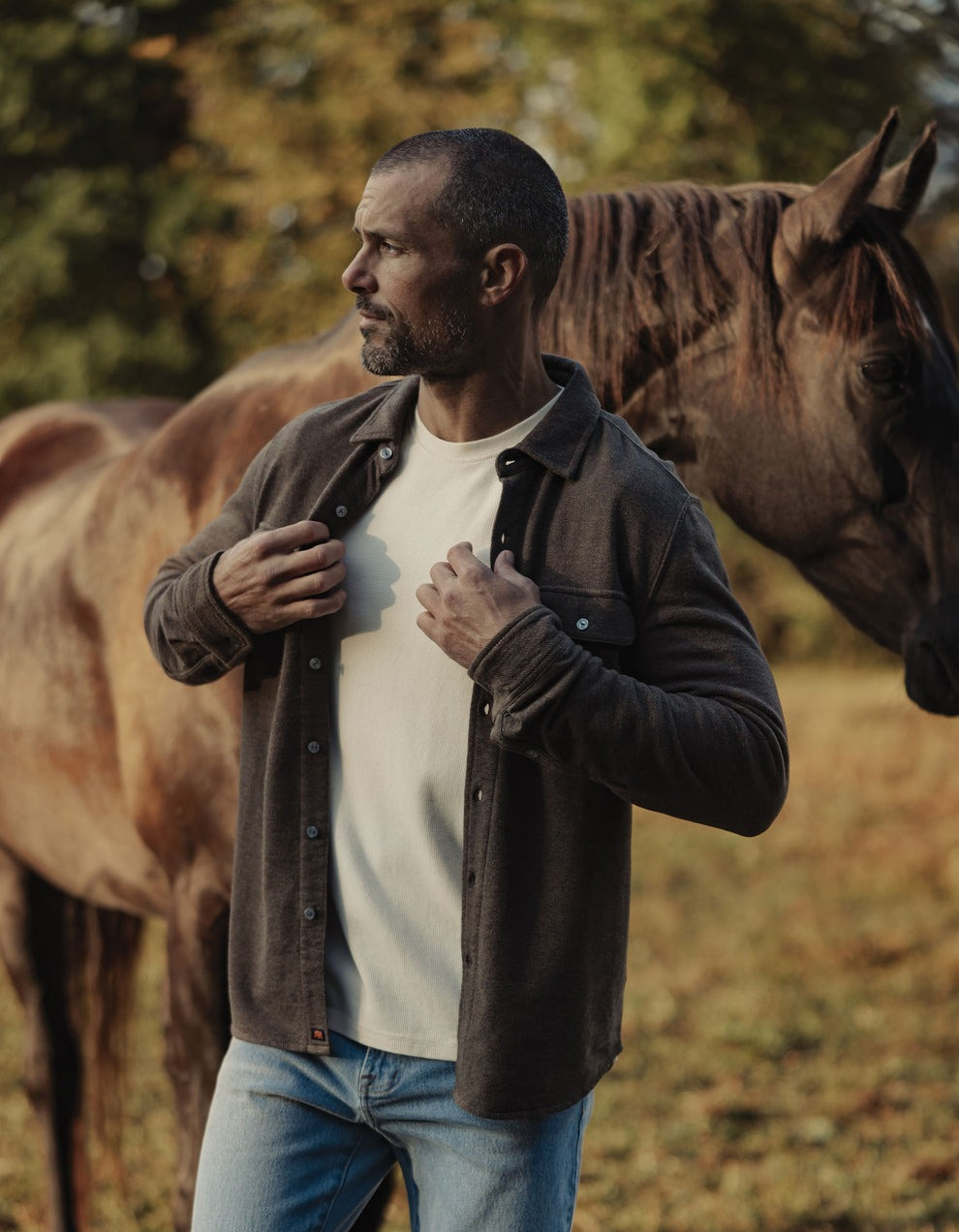 The Normal Brand Men's Textured Knit Longsleeve Shirt | TYLER'S
