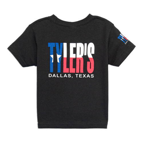 TYLER'S Toddlers' Black Texas Flag Tee