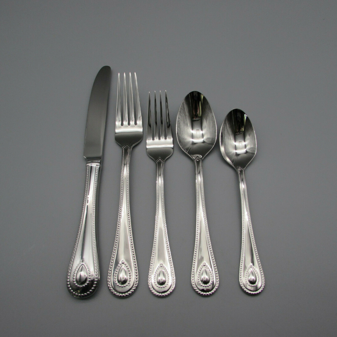 Lenox French Perle 18/10 Stainless Steel 5pc. Place Setting (Service ...