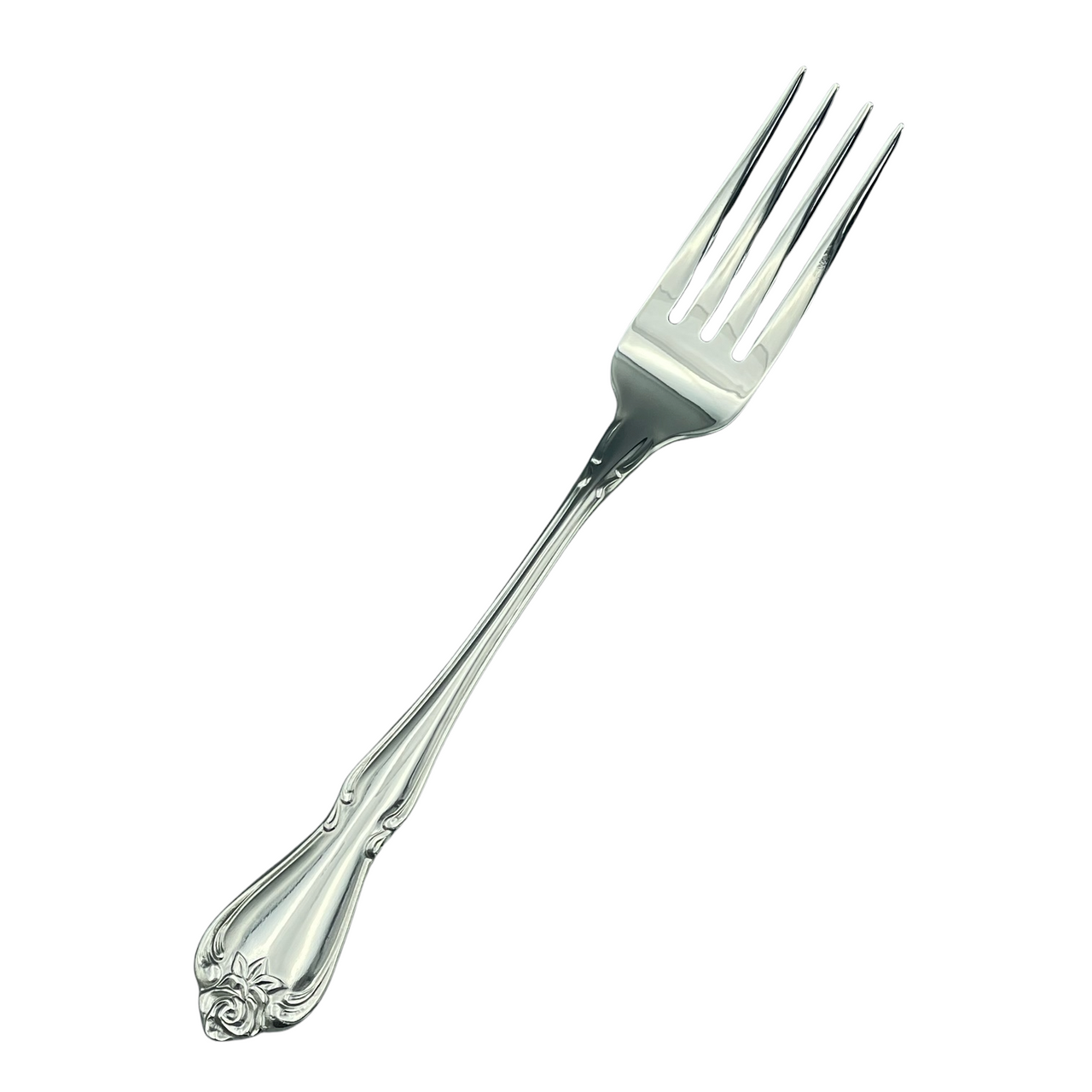 Oneida True Rose Stainless Steel Dinner Fork (Set of Four) - One4Silver