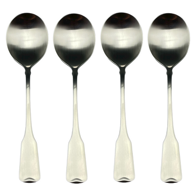 Oneida American Colonial 18/8 Stainless Large Round Gumbo Spoon (Set of ...