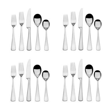 Mikasa Serena Forged Stainless Steel 20pc. Flatware Set (Service for ...
