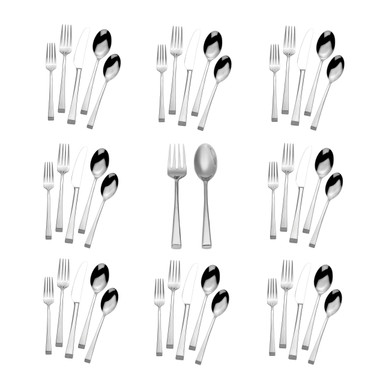Mikasa Rockford Forged Stainless Steel 42pc. Flatware Set (Service for ...