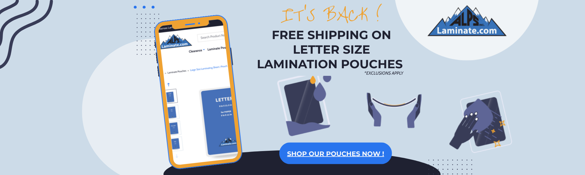 Laminate supplies and custom print finishing and lamination services