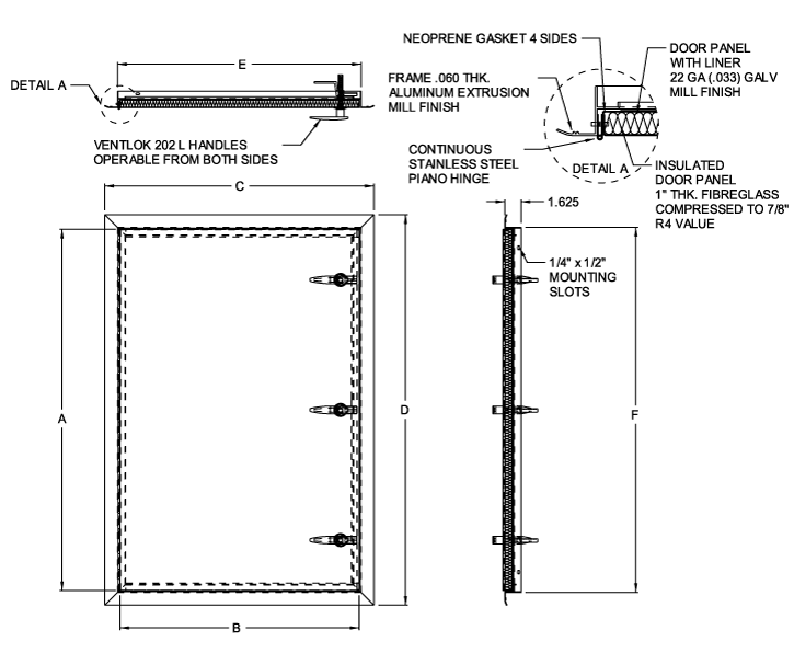 WD-8000 24in x 72in Access Panel