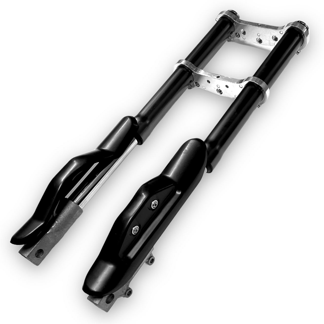 Black Upside Down Mini Dirt Bike Forks - Red Circles Motorcycles Limited
