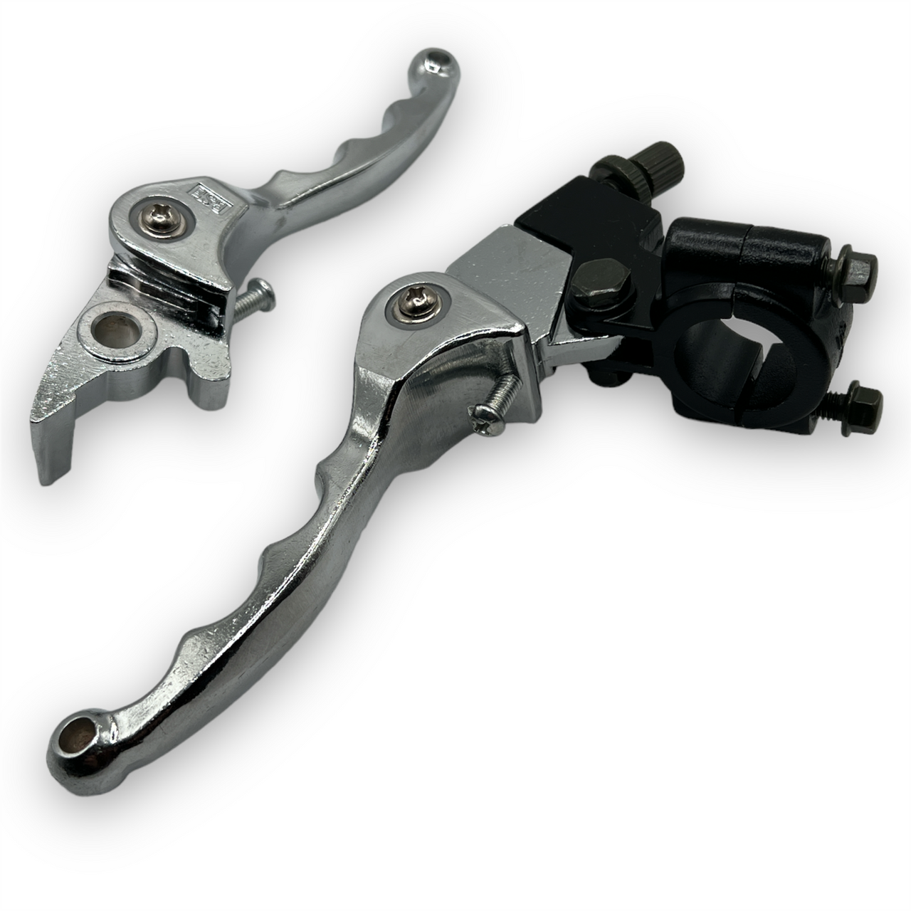 BSE Pit Bike Folding Clutch & Brake Levers Set - Red Circles ...