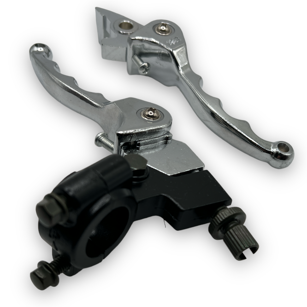 BSE Pit Bike Folding Clutch & Brake Levers Set - Red Circles ...