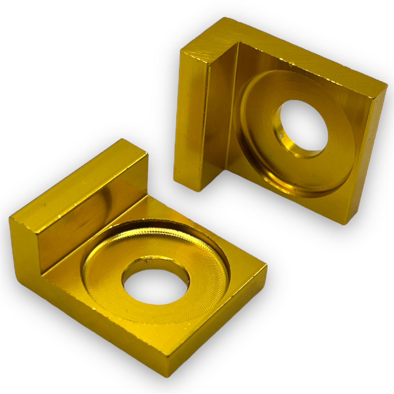 Gold 12mm Pit Bike Block Chain Tensioners - Red Circles Motorcycles Limited