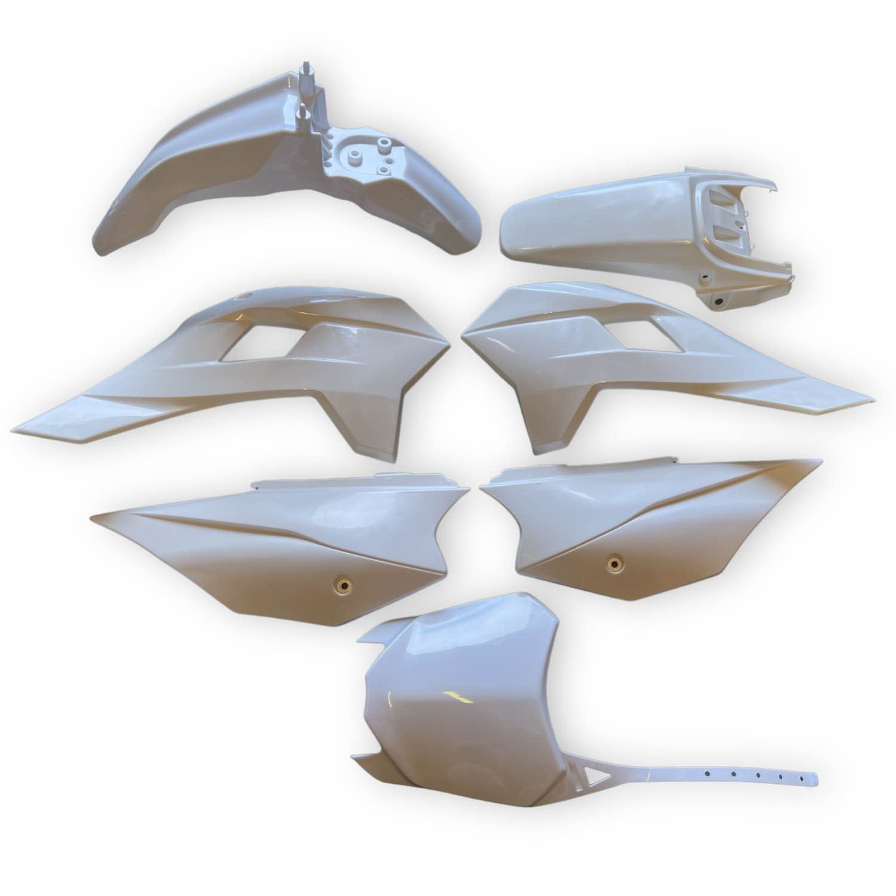White Stomp Z3 Plastics Set (CRF70 Restyle) - Red Circles Motorcycles ...