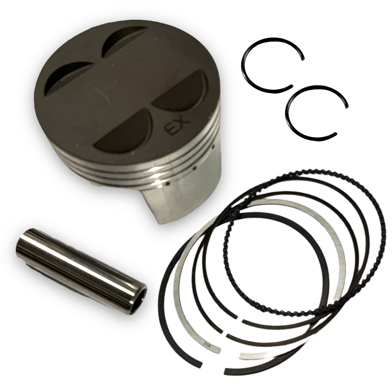 60mm YX160 4 Valve Pit Bike Piston And Rings Set - Red Circles ...
