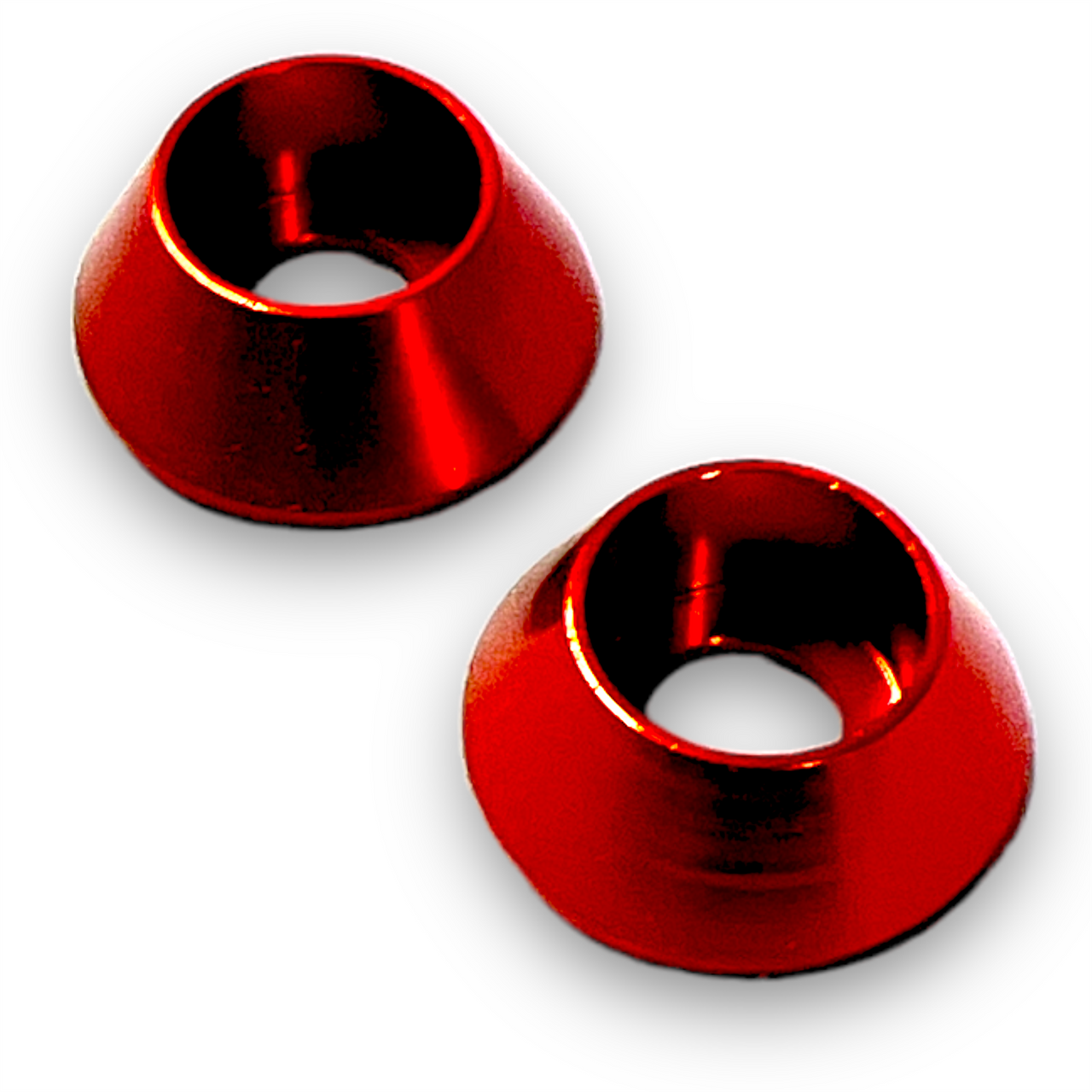 Red 6mm Countersunk Pit Bike Plastics Mounting Washers - Red Circles ...