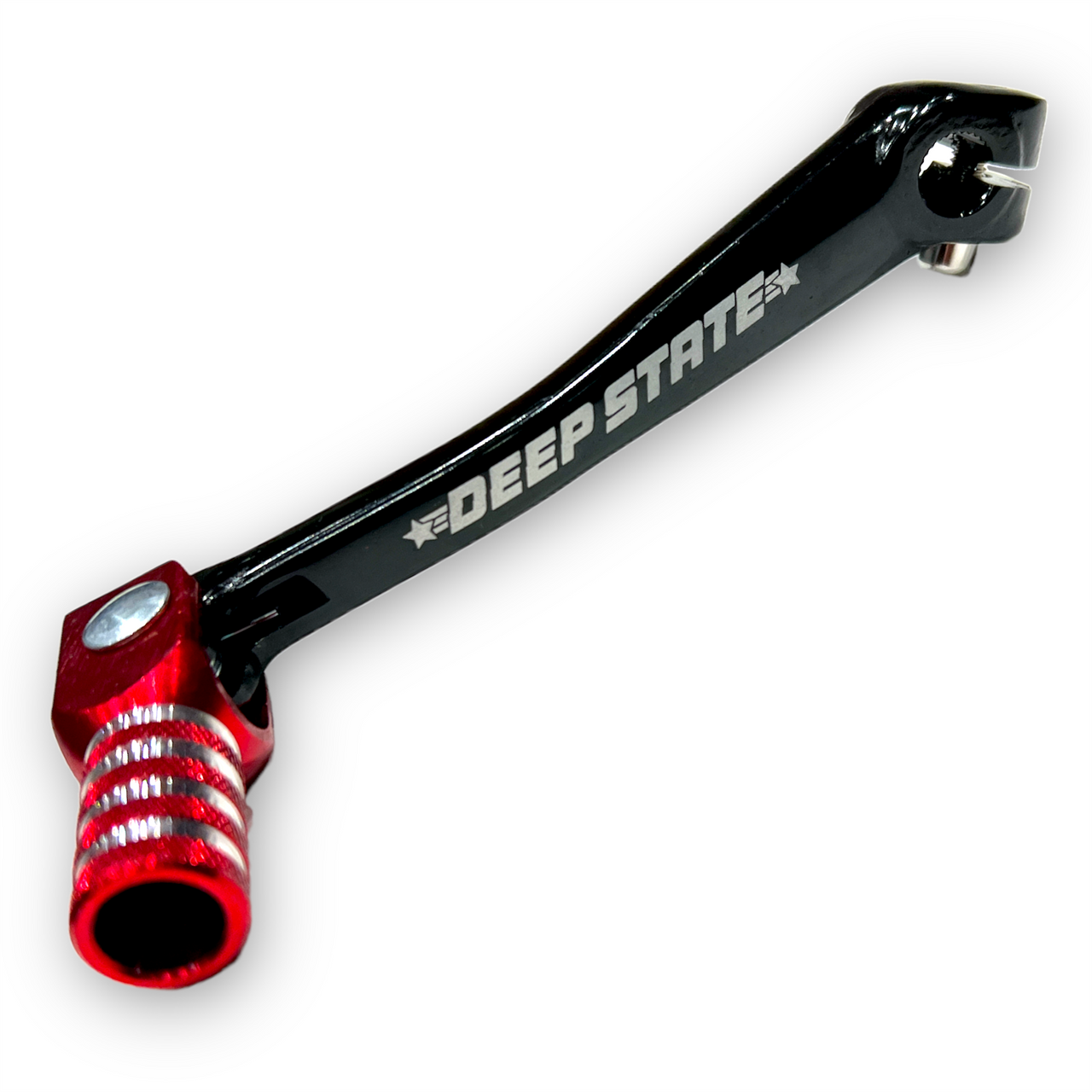 Red DEEP STATE Pit Bike Gear Shifter - Red Circles Motorcycles Limited