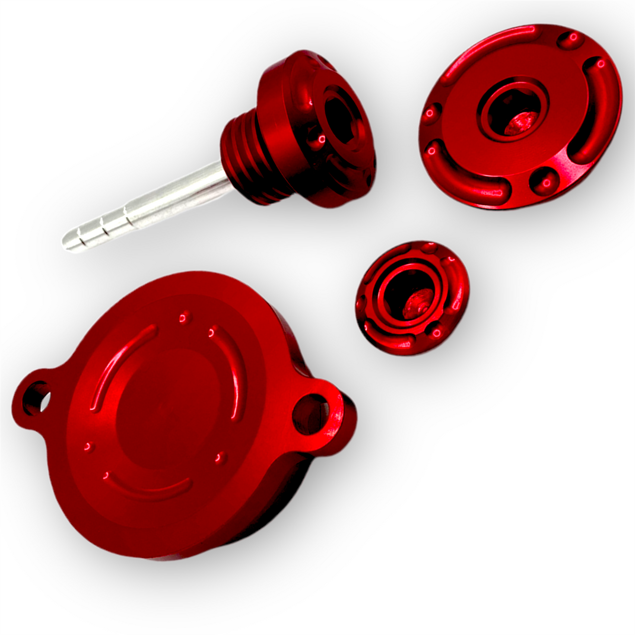 Red Zongshen 190cc Pit Bike CNC Dress Up Kit - Red Circles Motorcycles ...