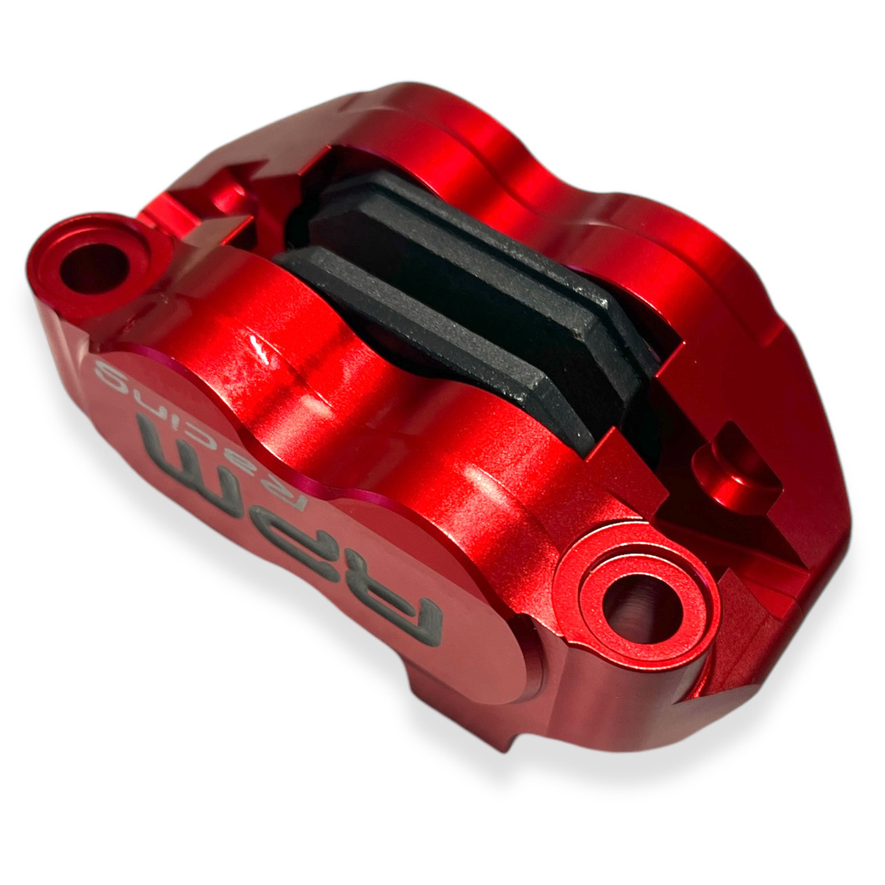Black RPM 4 Pot Pit Bike Front Brake Caliper - Red Circles Motorcycles ...