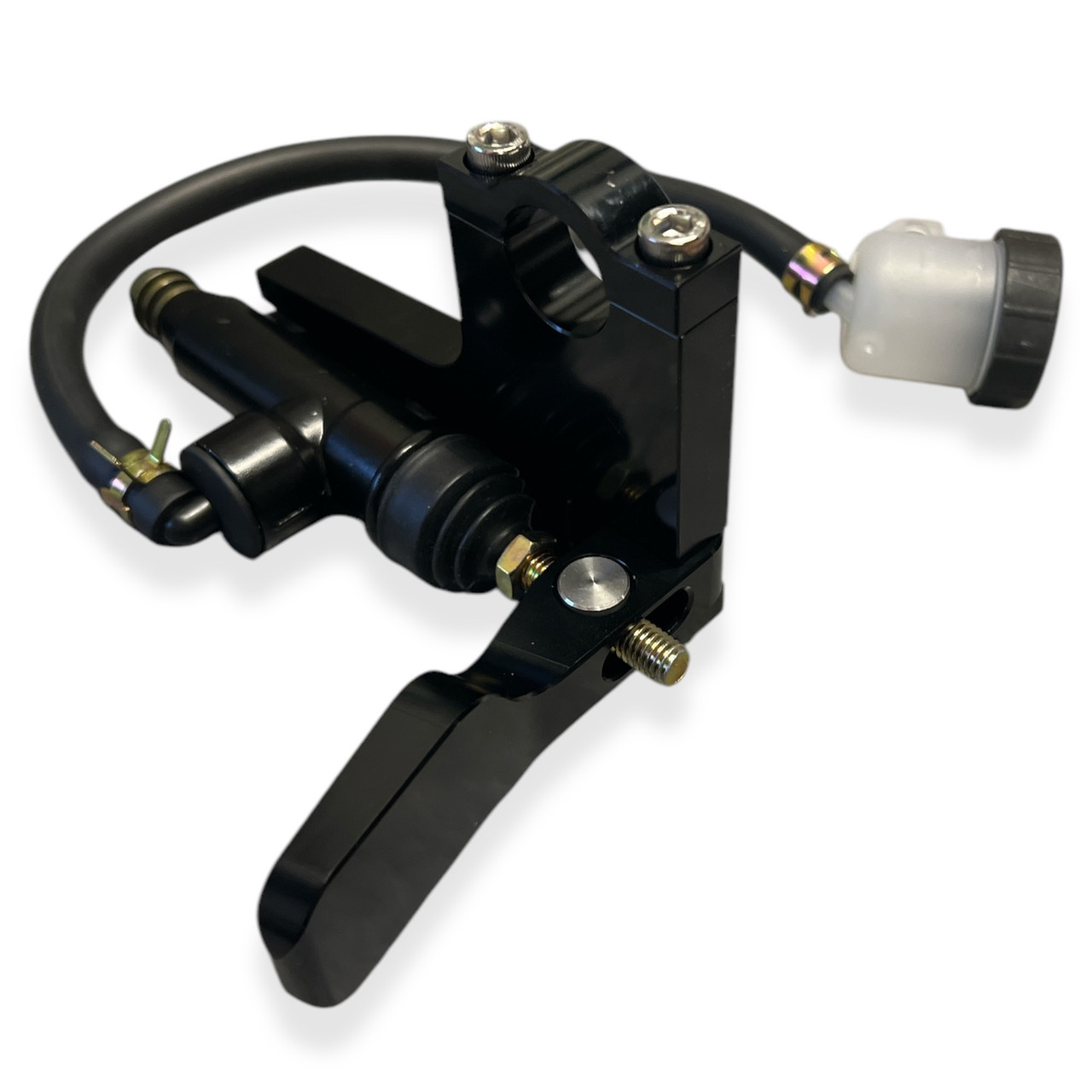 Pit Bike Thumb Brake System with Reservoir - Red Circles Motorcycles ...