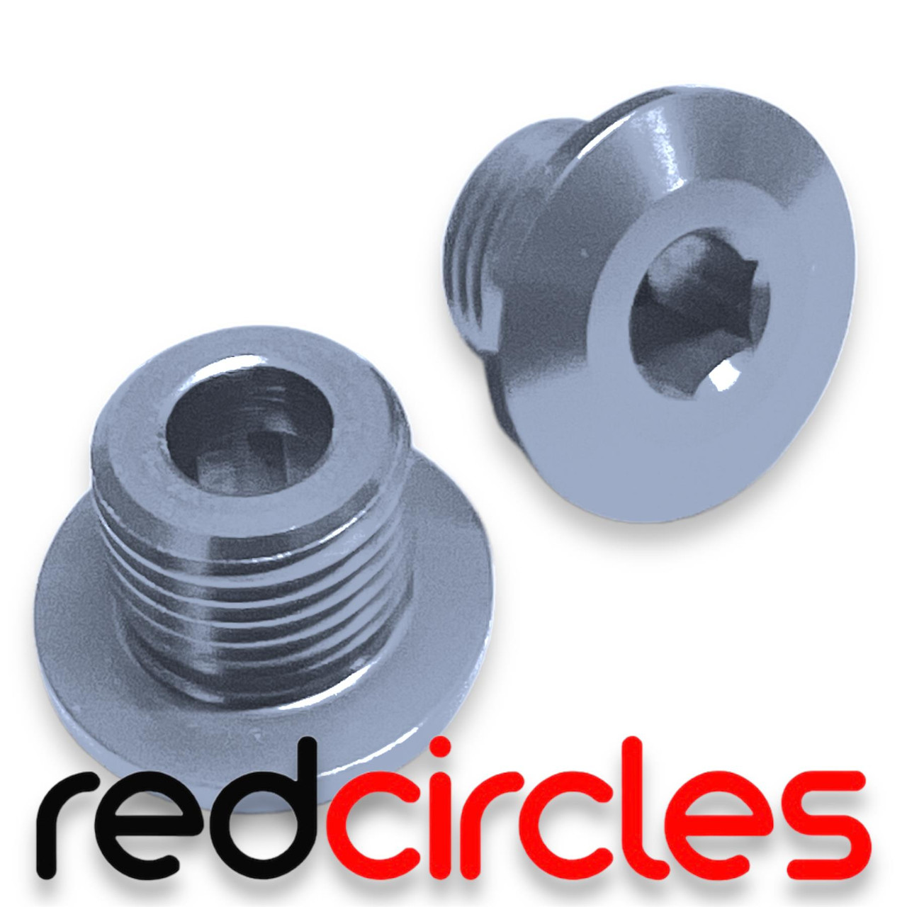 Silver CNC SurRon Front Axle Nut - Red Circles Motorcycles Limited