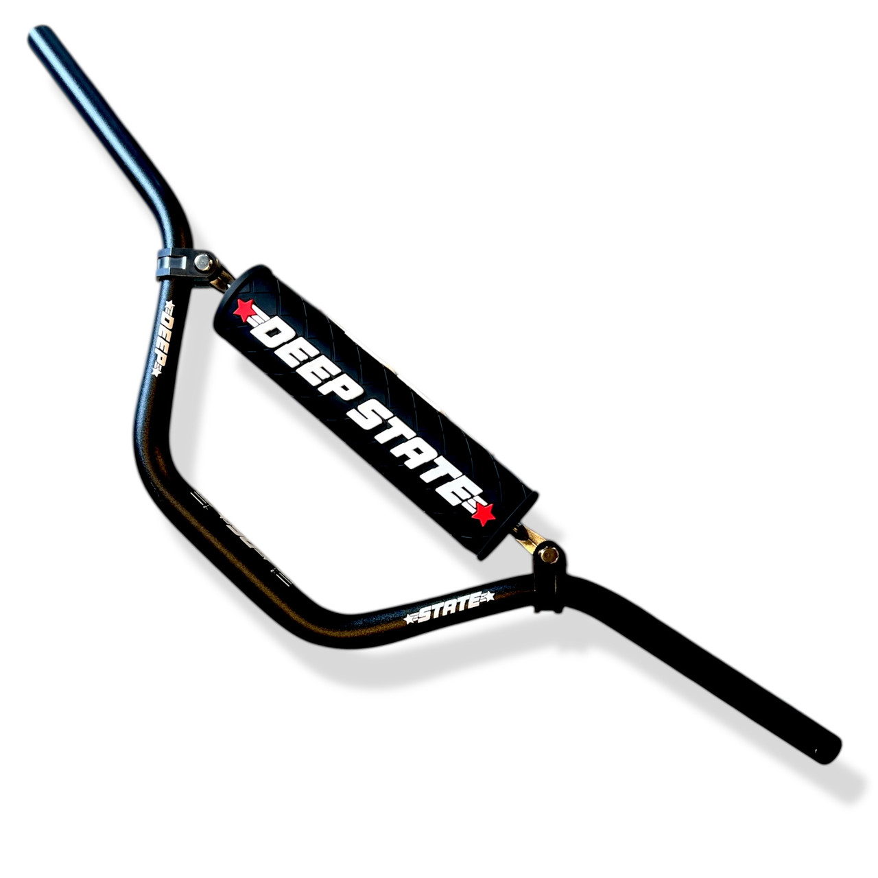 DEEP STATE High Rise 28mm Pit Bike Fatbar Handlebars - Red Circles ...