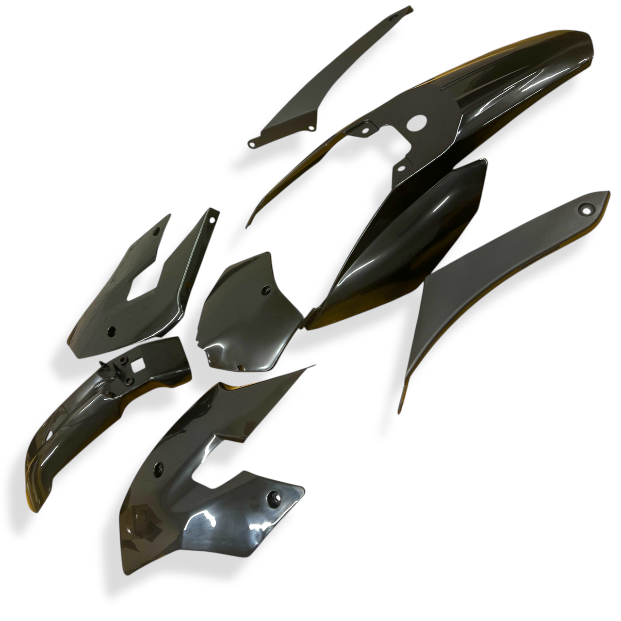 Black XTM PRO-RIDER 50cc Mini Dirt Bike Plastics - Red Circles ...