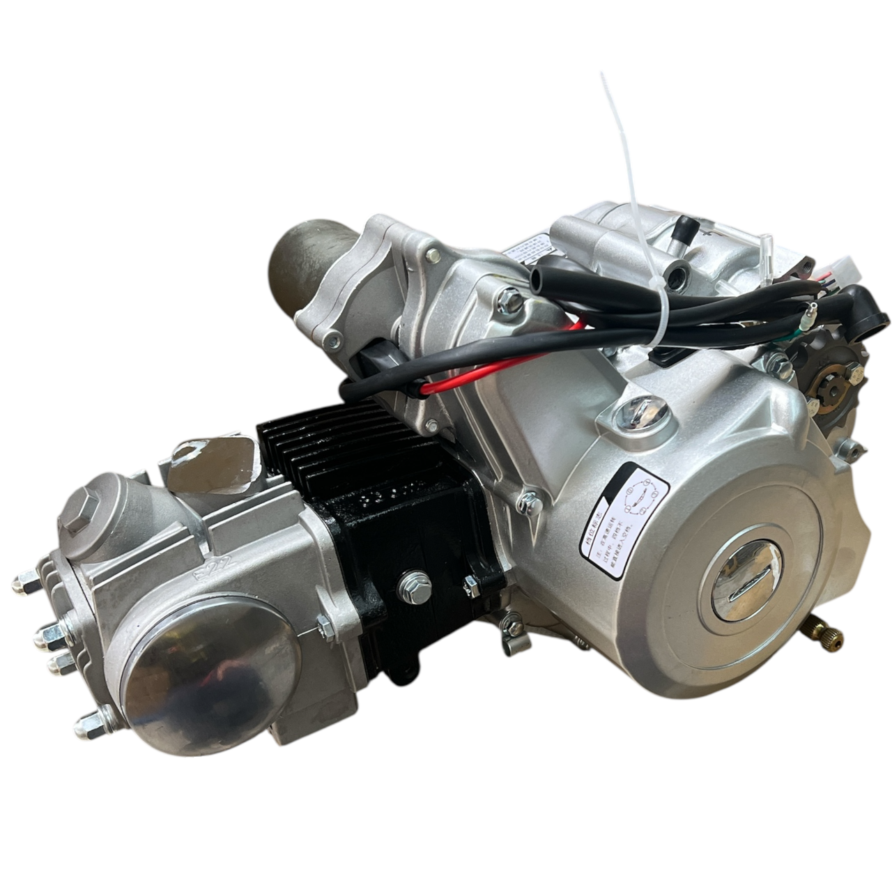 90cc Semi-Automatic Electric Start Pit Bike Engine - Red Circles ...