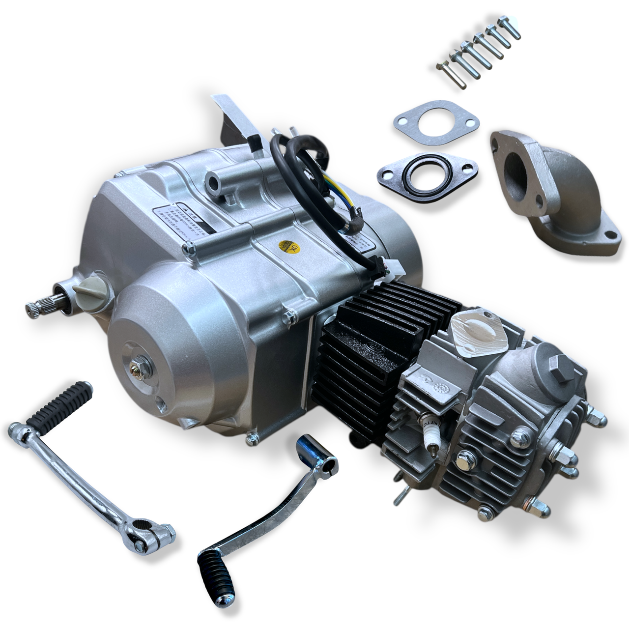 90cc Semi-Automatic Kick Start Monkey Bike Engine | Red Circles