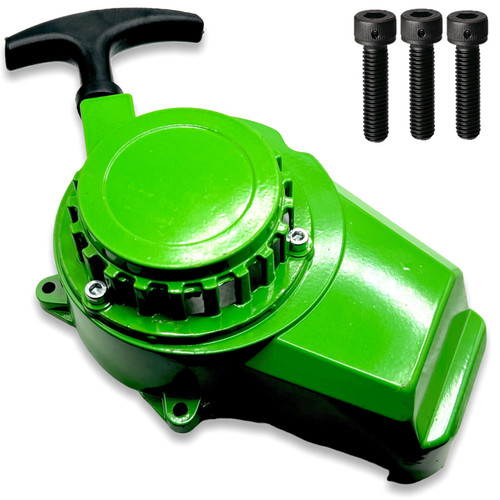 Green Mini Moto Metal Pull start - Red Circles Motorcycles Limited