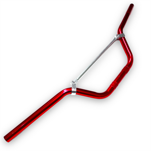 Red 22mm Pit Bike Handlebars - Red Circles Motorcycles Limited