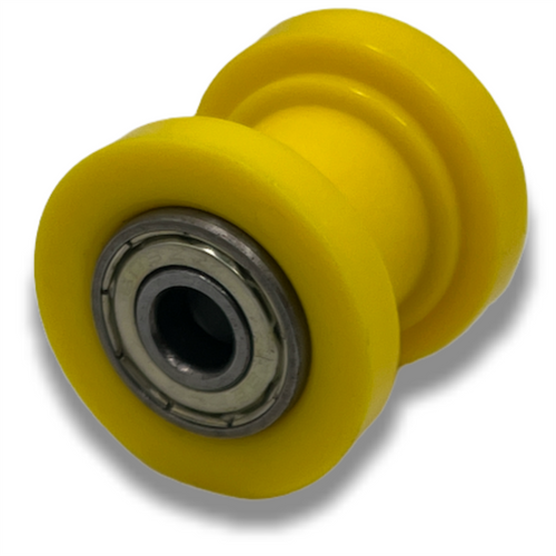 Yellow 8mm Pit Bike Chain Roller (Bobbin) - Red Circles Motorcycles Limited