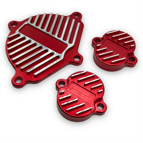 Red YX160 CNC Pit Bike Bling Kit - Red Circles Motorcycles Limited