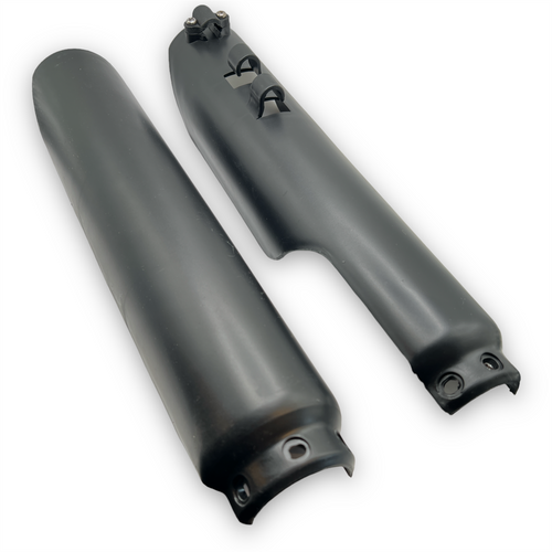 Black SP Pit Bike Fork Sliders - Red Circles Motorcycles Limited