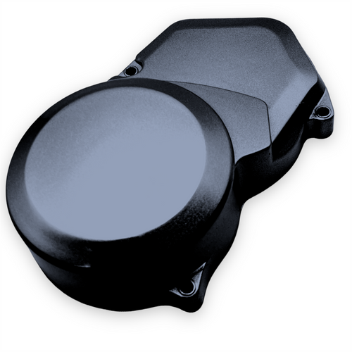 Black Pit Bike Ignition Cover With Sprocket Protection - Red Circles ...