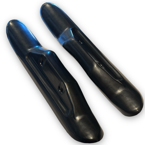 Classic Style Pit Bike Fork Guard Sliders - Red Circles Motorcycles Limited