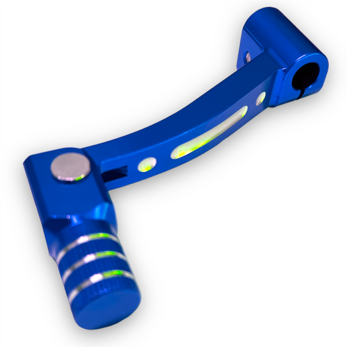 Blue Z190 Pit Bike CNC Gear Shifter - Red Circles Motorcycles Limited
