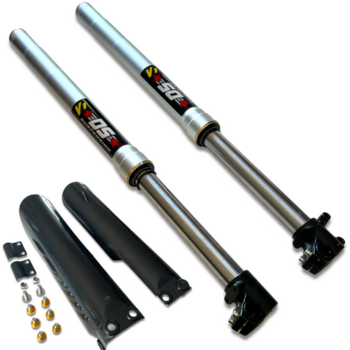730mm Volt V1 Pit Bike Front Forks (45mm / 48mm) - Red Circles ...