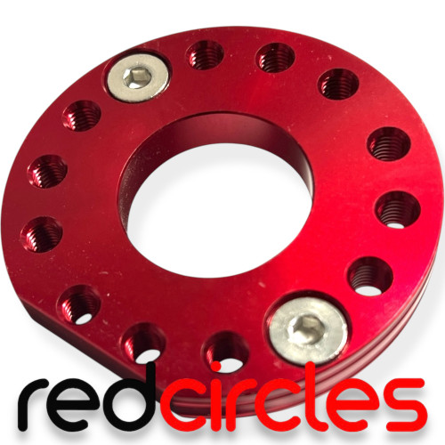 Red Zongshen 190cc Pit Bike Carb Spinner & Bolts - Red Circles ...