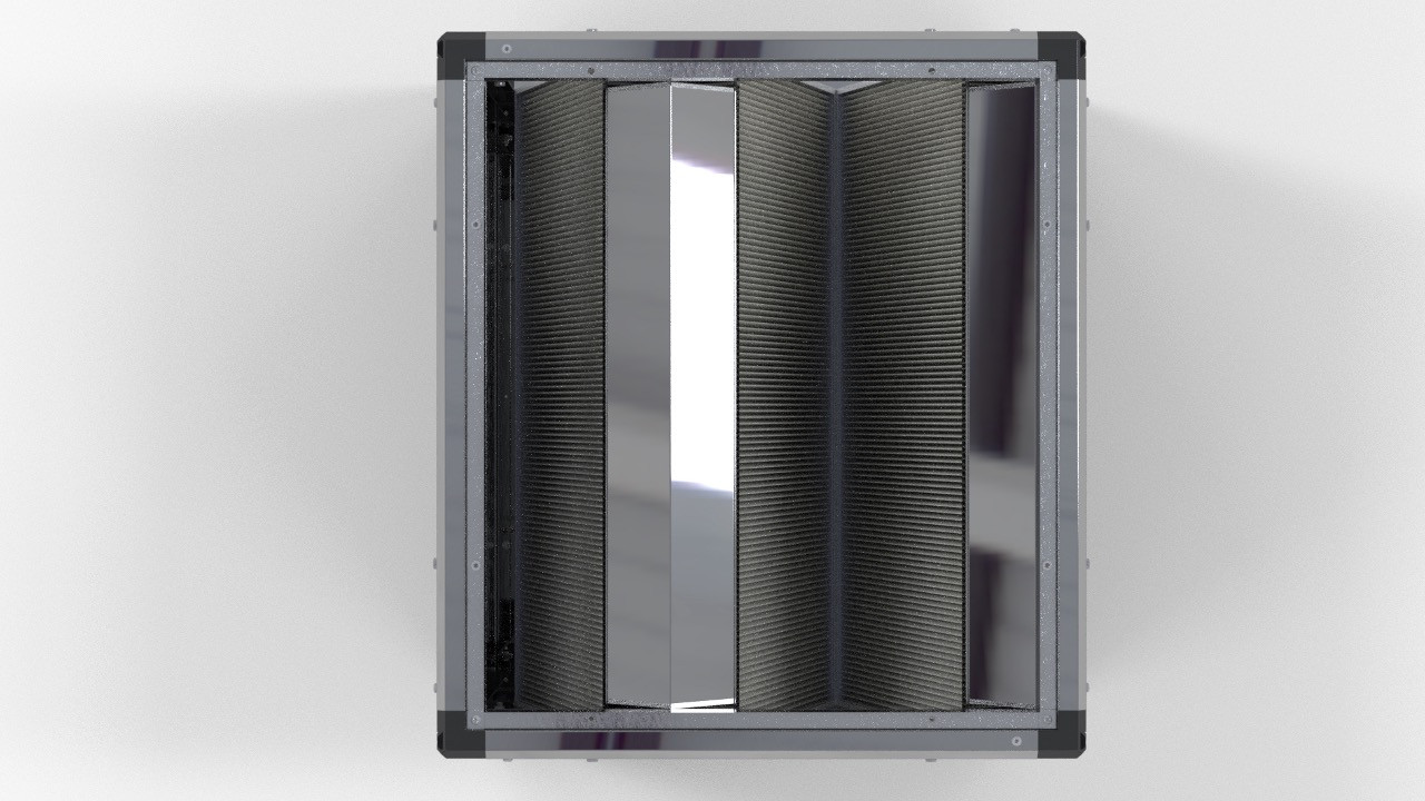 Dust Free Sixteen 3 Ton High Efficiency MERV 16 Media Air Cleaner with ...