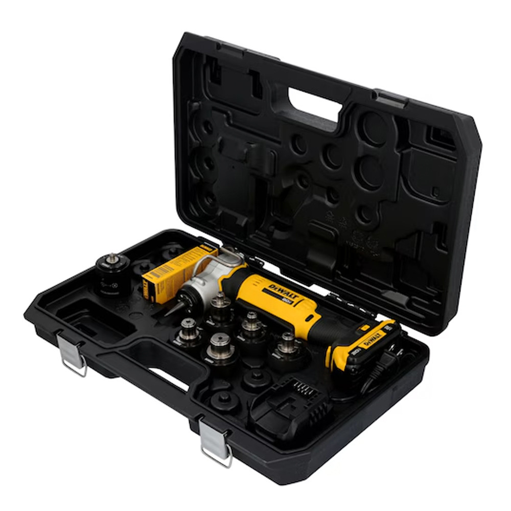 DeWalt DCE450D1 20V MAX Copper Swage Tool Kit with 6 Expansion Heads 3/ ...
