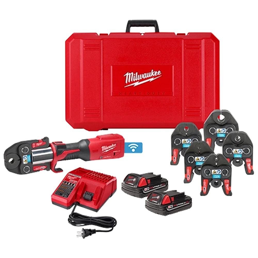 Milwaukee 2922-22M Force Logic Press Tool, One-Key with 1/4"-7/8 ...