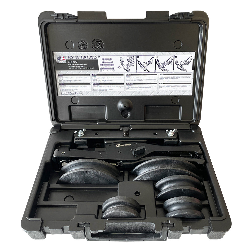 JB RT23022 Maxi Tube Bender Kit for 3/8", 1/2", 5/8", 3/4", and 7/8" O ...
