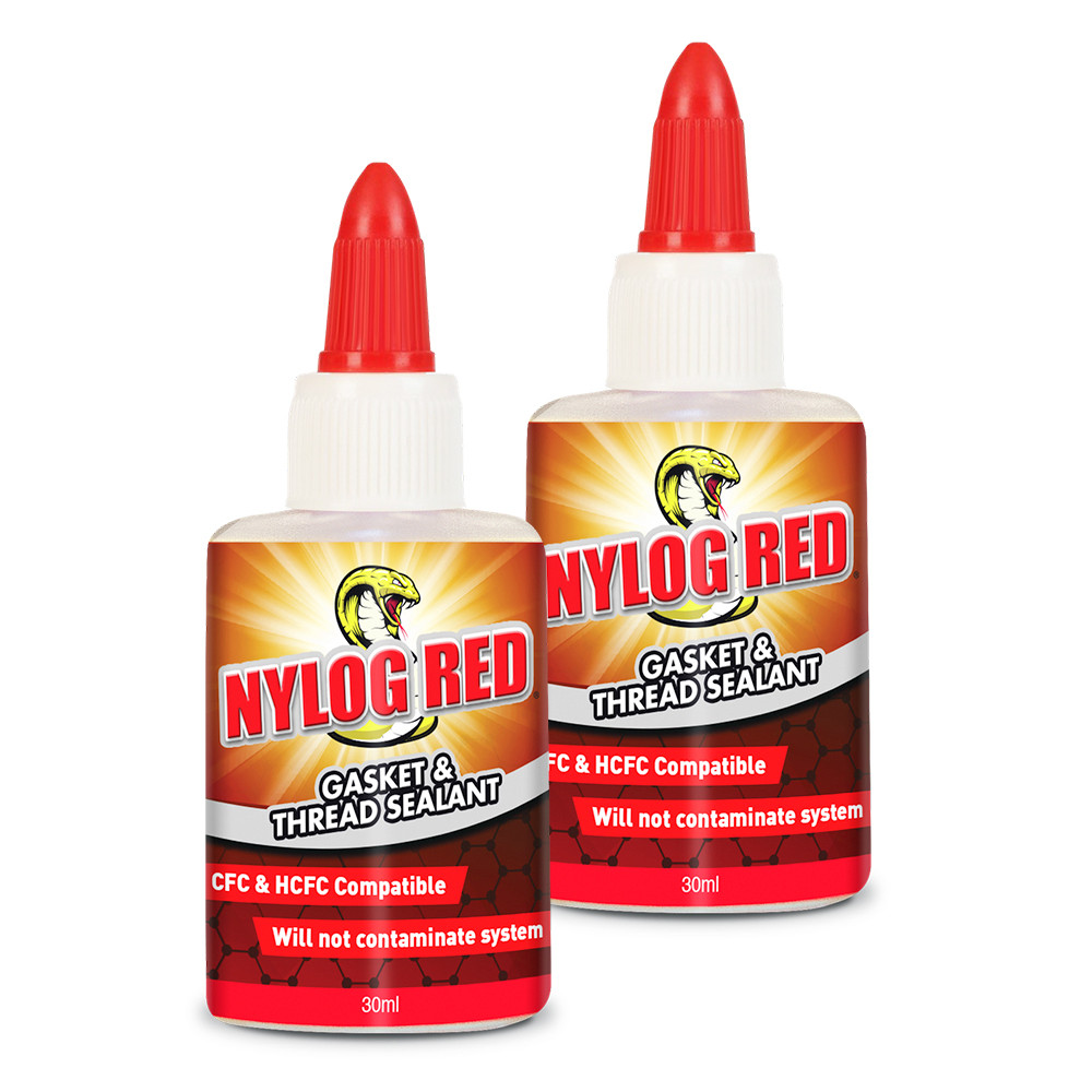Nylog Red Gasket Thread Sealant for AC/R Systems - Pack of 2