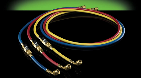 Hilmor 1935930 Refrigeration Hoses with Ball Valve Extensions - 72"