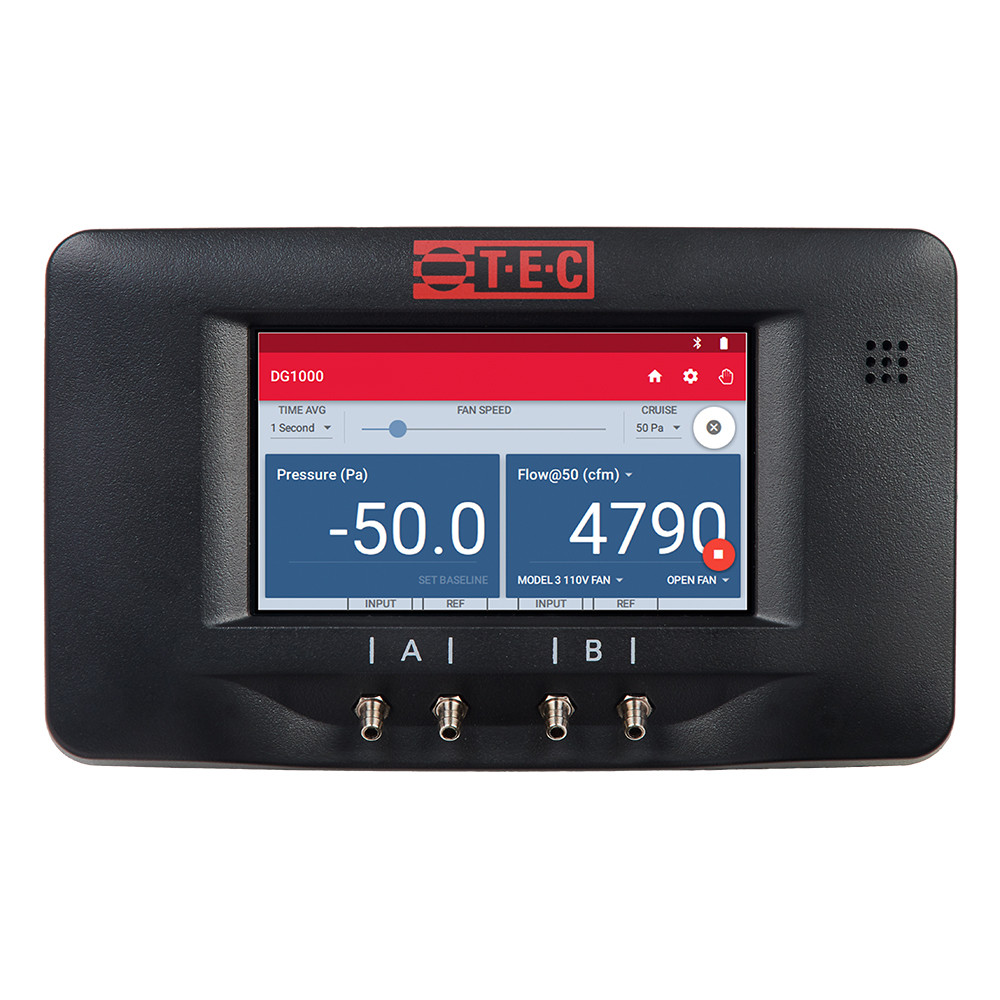 TEC Minneapolis DG-1000 Dual Channel Digital Pressure-Flow Gauge with ...