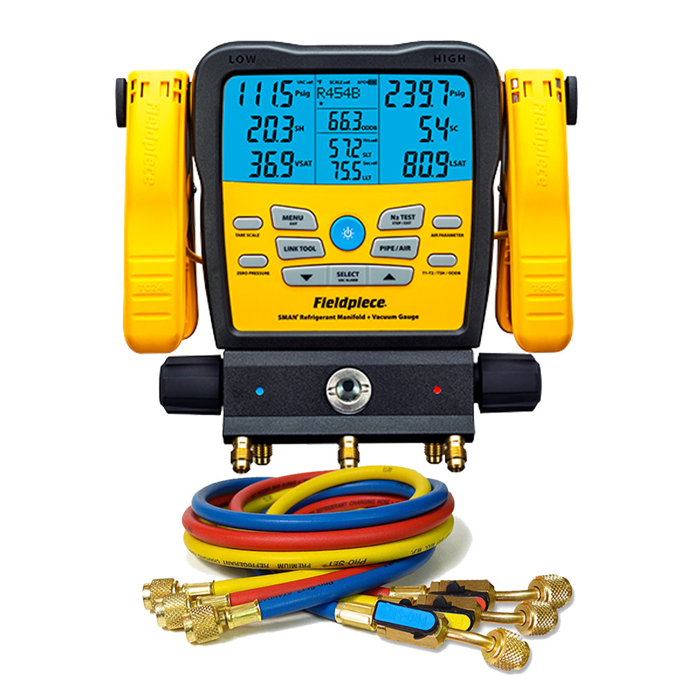 Fieldpiece SM382V Digital Manifold with 3-Pack of Premium 60" Ball ...