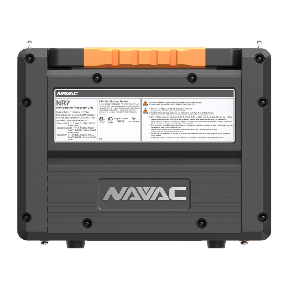 NAVAC NR7 Recovery Unit | A2L Compatible Refrigerant Unit | TruTech Tools