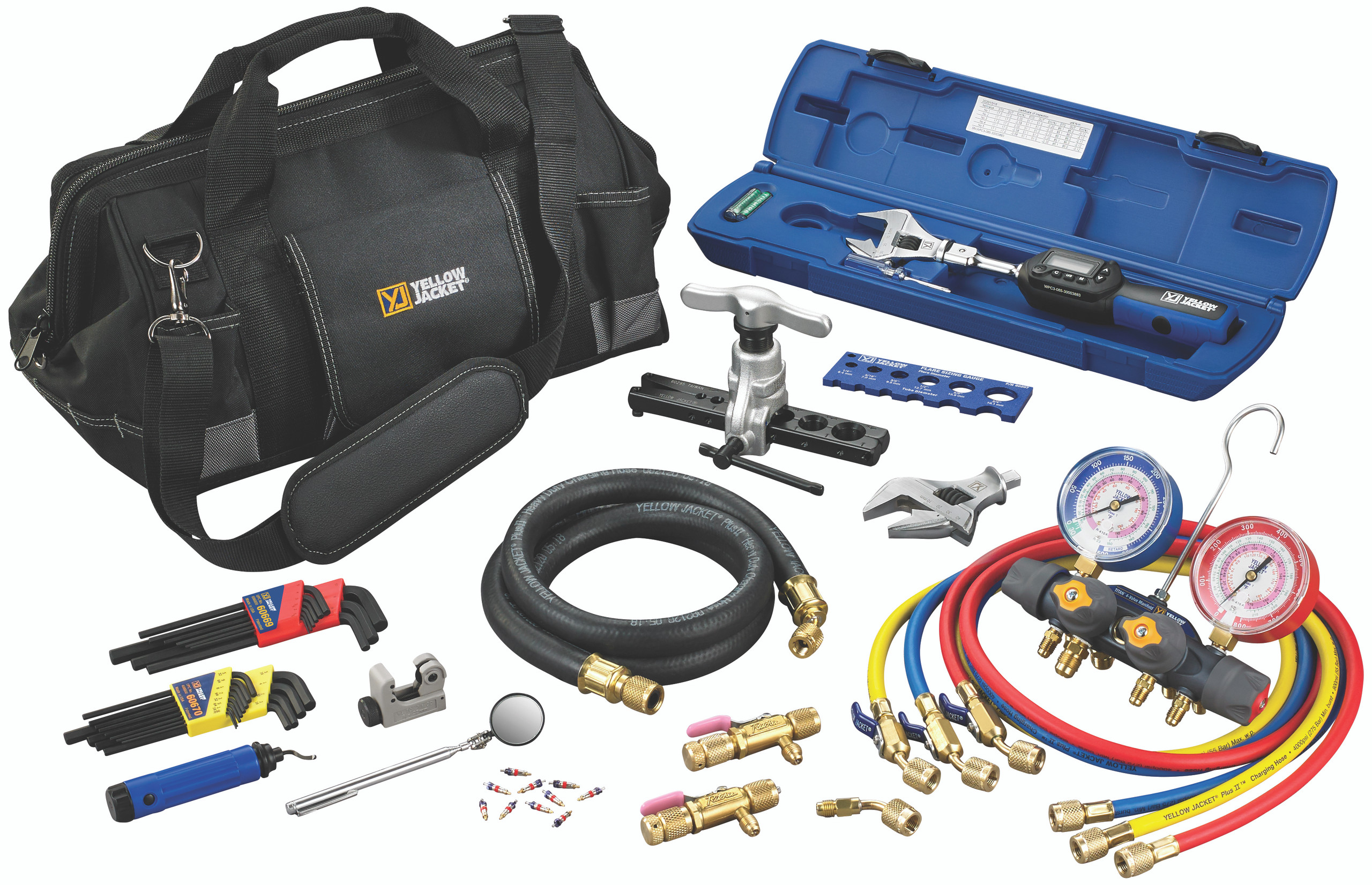 Yellow Jacket 60994 Deluxe Mini-Split Tool Kit with Digital Torque ...