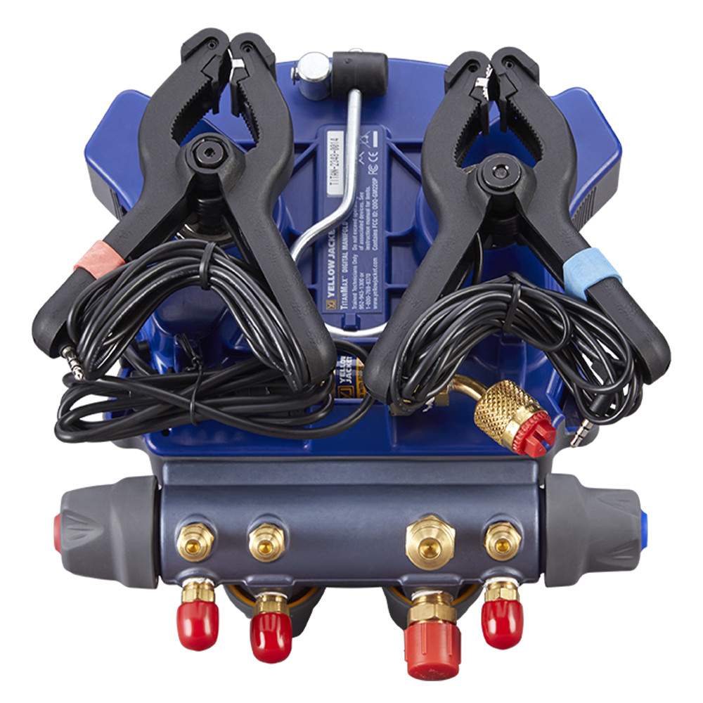 Yellow Jacket 40880 TITANMAX Digital Manifold Backpack Kit with Set of ...