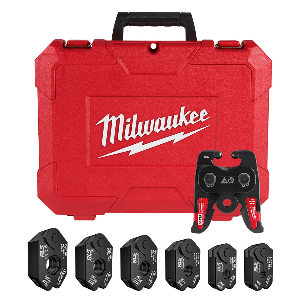 Milwaukee 1/4" - 7/8" RLS Pivoting Press Ring Kit for M18 FORCE LOGIC ...