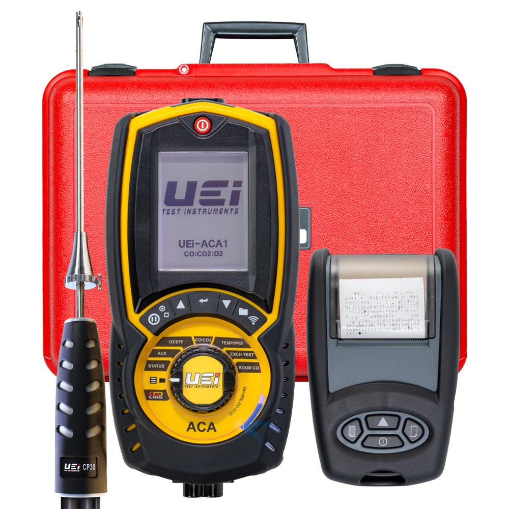 UEi ACANKIT Advanced Combustion Analyzer with NO Sensor and Printer, CO ...