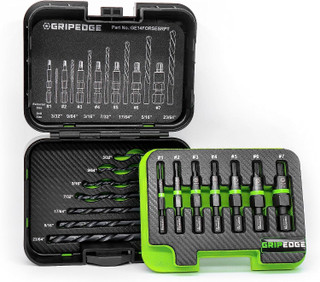 GripEdge G-FORS Broken Bolt Extractor Set - 14PC Foreign Object Removal ...